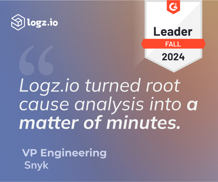 Logz.io Observability IQ - AI-powered observability for instant insights.