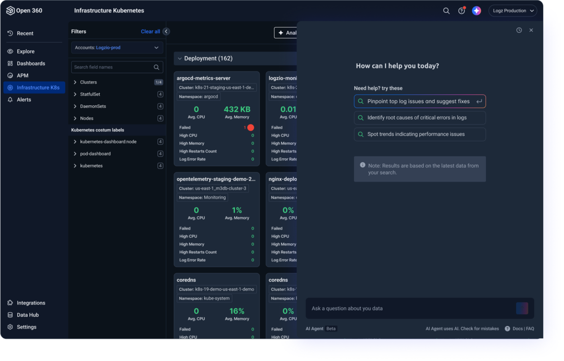 Logz.io AI Agent - Logz.io