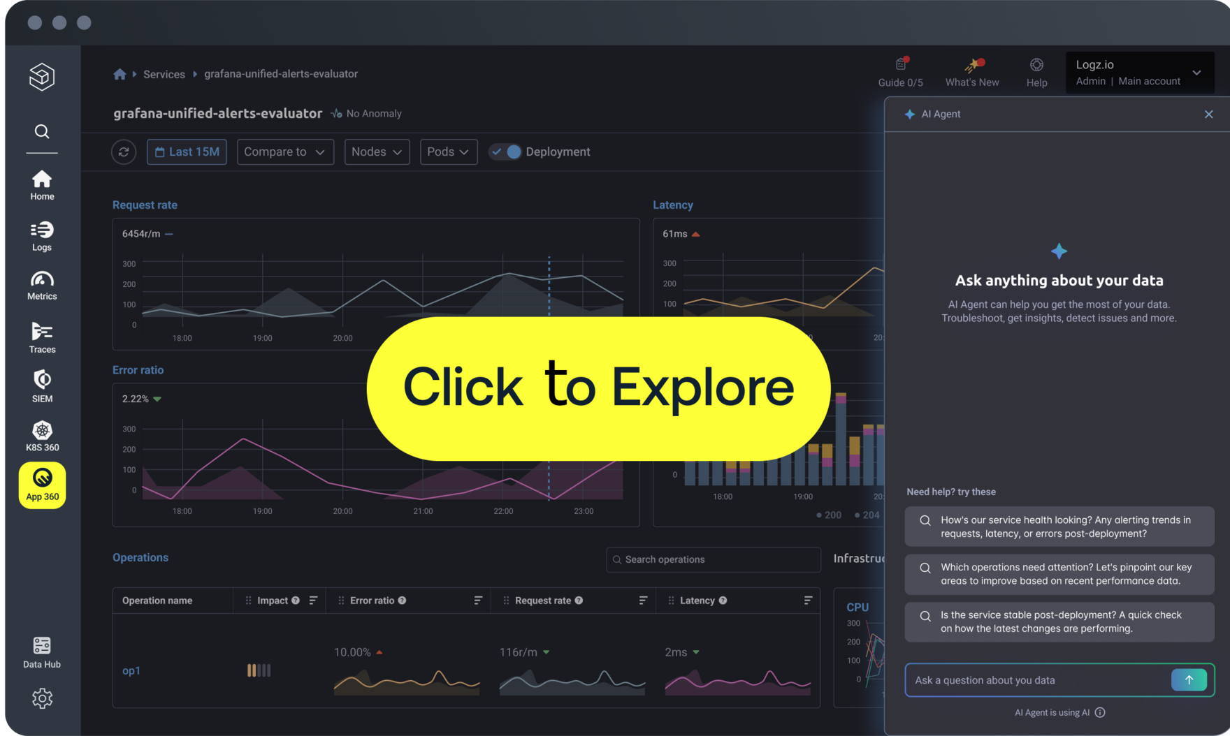 Logz.io AI Agent - Logz.io