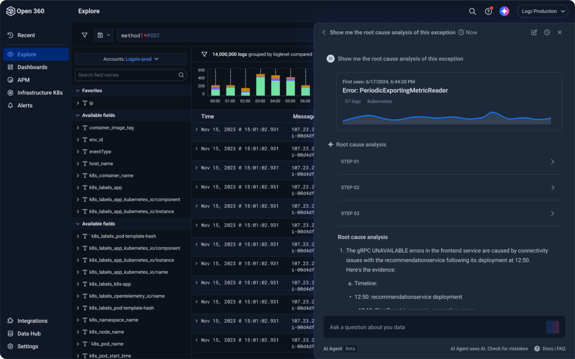 Logz.io AI Agent - Logz.io